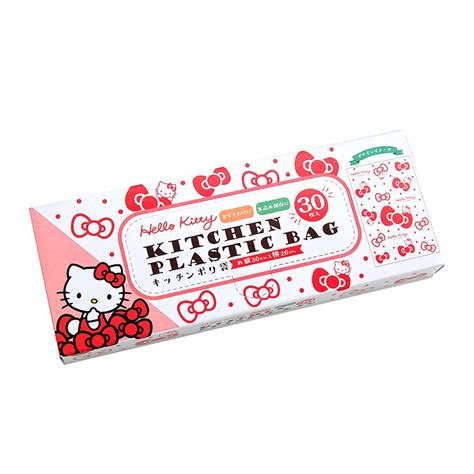 日本hello kitty抽取式30枚入厨房保鲜袋食品袋冷热食物环保家用 虎窝淘