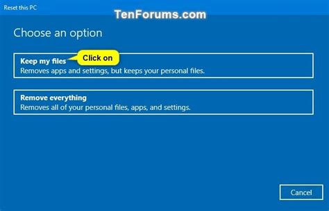 Refresh Windows 10 Tutorials