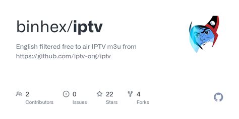 GitHub Binhex Iptv English Filtered Free To Air IPTV M U From Https Github Iptv Org Iptv