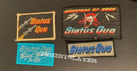 Status Quo Status Quo Patches Patch Jason Bond S Tshirtslayer