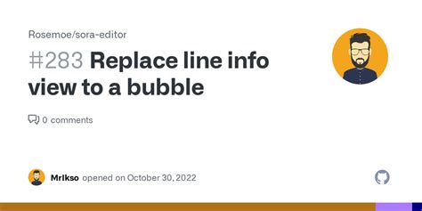 Replace Line Info View To A Bubble Issue Rosemoe Sora Editor