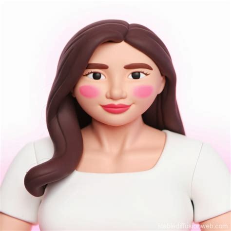 Pink Background Cute 3d Woman Character Stable Diffusion Online