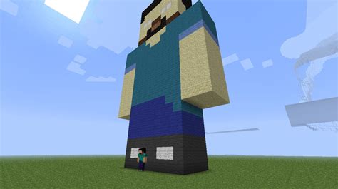 Giant Herobrine Model My Skin Minecraft Map