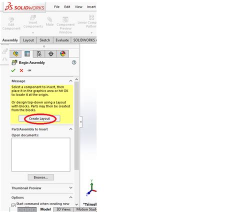 Creating Layout Based Assembly Design In Solidworks