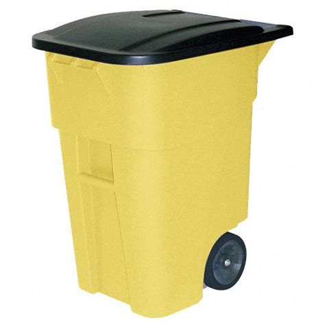 Rubbermaid Commercial Products 50 Gal Rectangular Rollout Trash Can