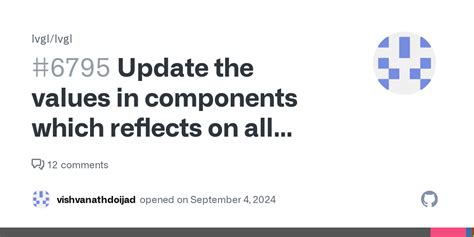 Update The Values In Components Which Reflects On All Screens · Issue 6795 · Lvgllvgl · Github