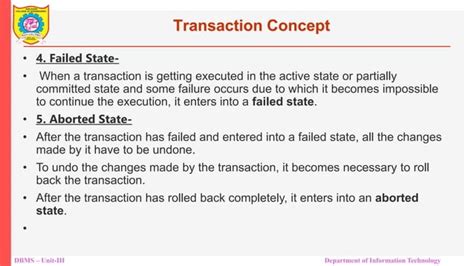 unit 5 transaction and concurrency control ppt databases computer