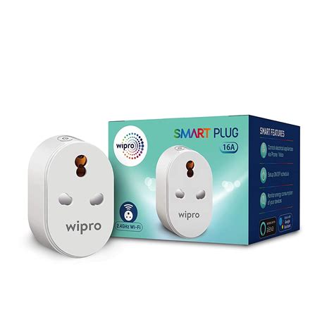 Wipro A Wi Fi Smart Plug With Energy Monitoring Suitable For Large Appliances Like Geysers