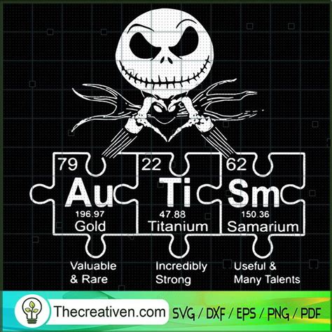 Jack Skellington Svg Chemical Element Svg Jack Love Chemistry Svg