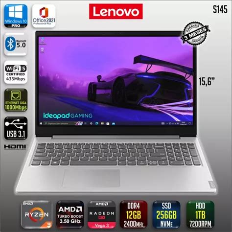Notebook Lenovo Ideapad S R Gb Nvme Gb Tb Parcelamento Sem Juros