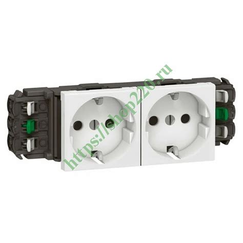 Розетка Legrand Mosaic 2x2К+З для кабель-каналов DLP автозажим 4М ...