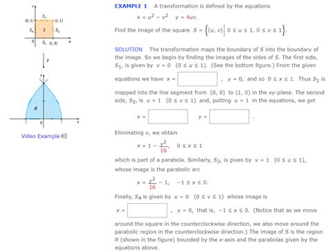 Solved EXAMPLE 1 A Transformation Is Defined By The Chegg