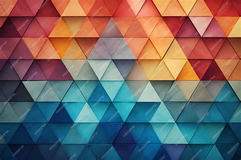 Premium Ai Image Abstract Geometric Background In The Style Of