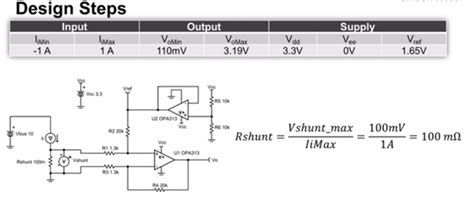 Opa313 How To Choose The Vshunt In Low Side Bidirectional Current Sensing Amplifiers Forum