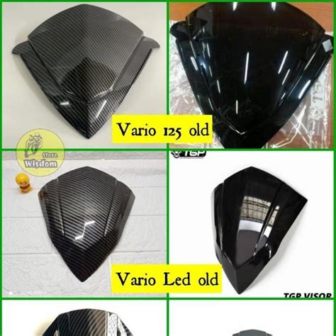 Visor Vario 125 150 techno หลอดไฟ Led คารบอน wtp นาเขาจาก FI พรเมยม Shopee Thailand