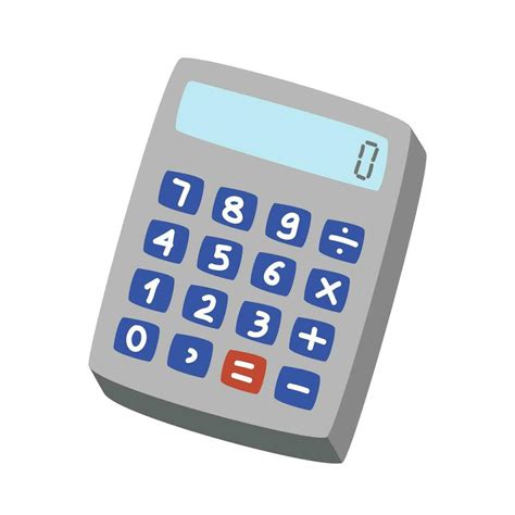 Student Calculator Clipart Simple Calculator With Math Operations