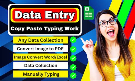 data entry copy paste ms excel pdf to excel image to word typing