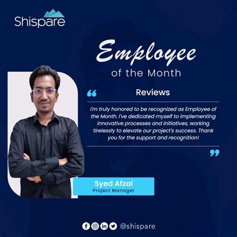 Syed Afzal On Linkedin Happy To Share That I Have Been Recognized And Rewarded As Employ Of The