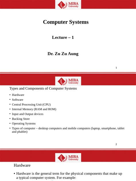 Computer System Lecture 1 262d12de 618c 47a0 A96d 2cd50a6b3645 Pdf Central Processing Unit