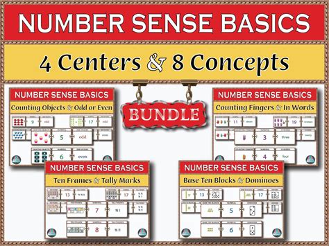 Math Center Number Sense Basics Bundle Teaching Resources
