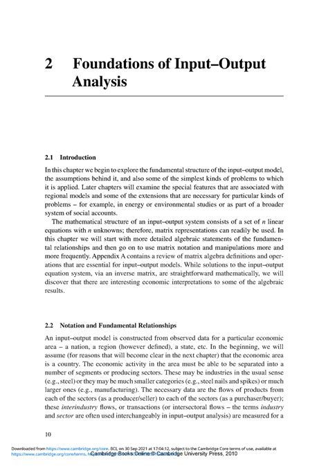 07 2 Foundations Of Inputoutput Analysis 2 Introduction In This Chapter We Begin To
