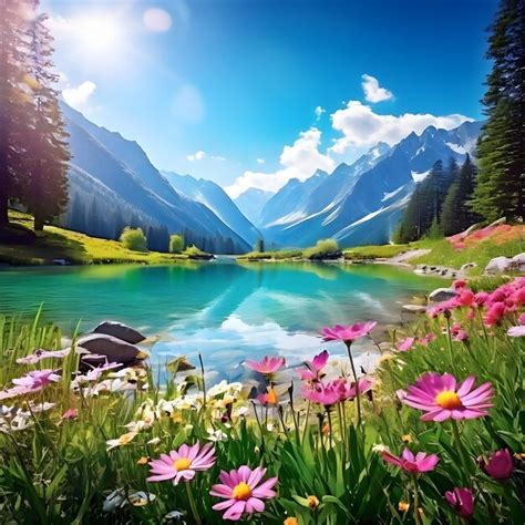 Premium Photo Beautiful Nature Landscape Ai Generated