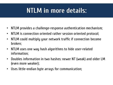Shytikov On Ntlm Authentication