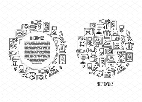 Electronic Scetch Collection Illustrator Graphics ~ Creative Market