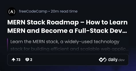 Mern Stack Roadmap How To Learn Mern And Become A Full Stack