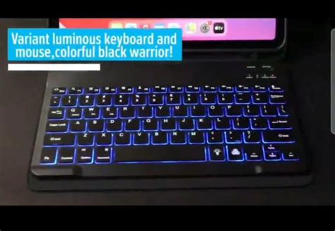Portable Mini 10 Inch Wireless Bluetooth Rgb Keyboard And Mouse Support