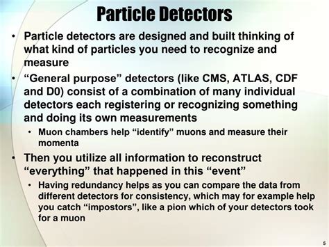 Ppt Basics Of Particle Detection In Experimental Physics Powerpoint Presentation Id2216471