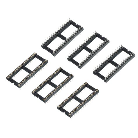 Uxcell Dip Ic Chip Socket Adapter Round Pin 32p 254mm Pitch Ic Socket