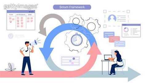 Scrum Framework Software Development Methodology Process Diagram