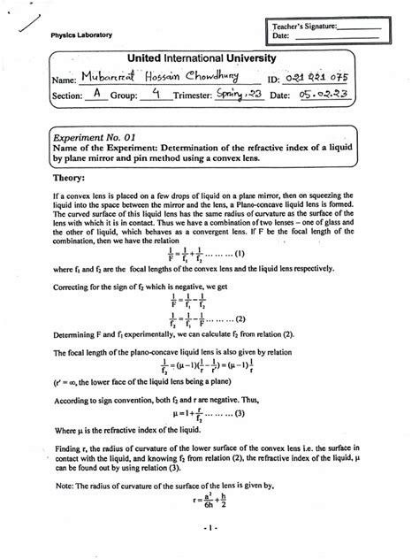 lab experiment 01 complete pdf