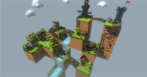 Isometric Village 3d Environments Unity Asset Store