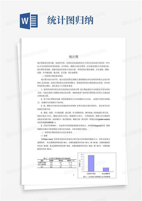 统计图归纳word模板下载编号legymday熊猫办公