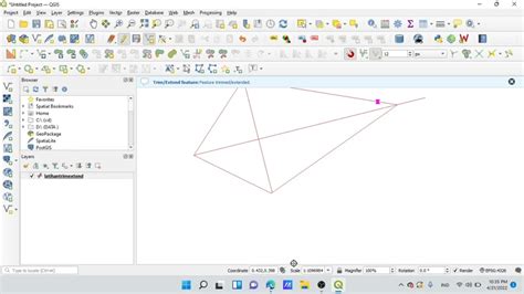 Tutorial QGIS Trim Extend Feature YouTube