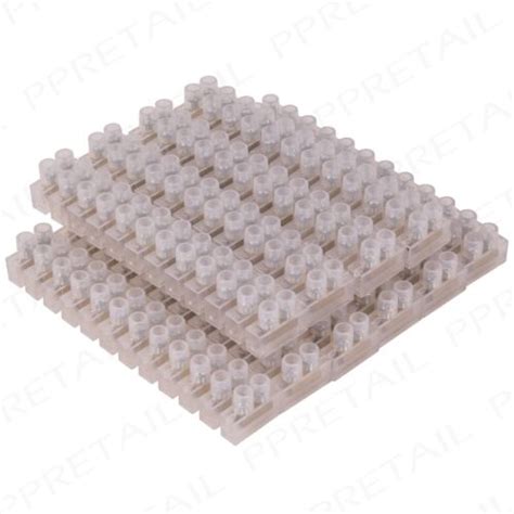 10x 3 Amp 12 Way Connector Strip Electrical Choc Block Terminal Connection Wire Ebay