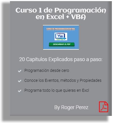 Curso De Programacion En Excel