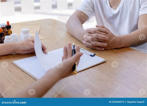 An Examination Room Atmosphere In A Hospital Where Doctors And Patients