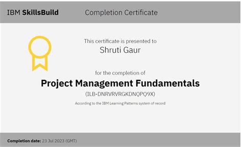 Shruti Gaur On Linkedin Projectmanagement Ibmskillsbuild