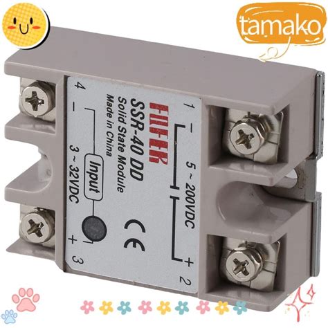 Tamako Single Phase Ssr 40dd Input 3 32v Dc Solid State Relay 40a