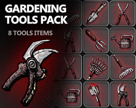 Gardening Tools Items Pack By Lraien
