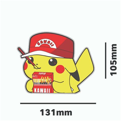 Buy Kawaii Pikachu Sticker Meme Ute Toad 4x4 Window Bumper Funny Car