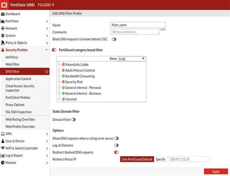 Technical Note How To Configure Dns Based Fortigu Fortinet Community