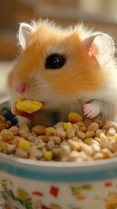 Cute Hamster Mouse Eating Corn Flakes In Cup 🐹🐹🎄🥣 Youtube