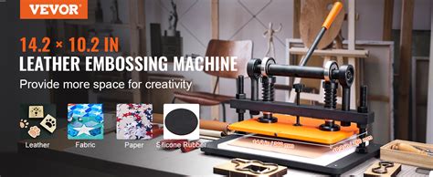 VEVOR Leather Cutting Machine 14 2 X 10 2 In Embossing Plate Manual
