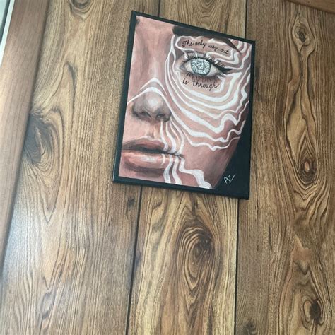 Alan Watts Portrait Graphite Drawing A4 Size Framed Inspirational