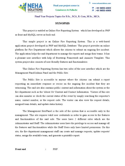 Online Fire Reporting System In Php Neha Solutions 9655340006