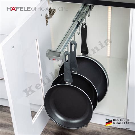Jual Pan Hanger Hafele Rel Gantungan Tarik Dorong Panci Wajan Kuali